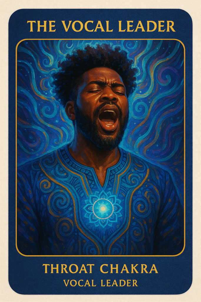 🔵 Fractal Persona of the Throat Chakra: The Vocal Leader
